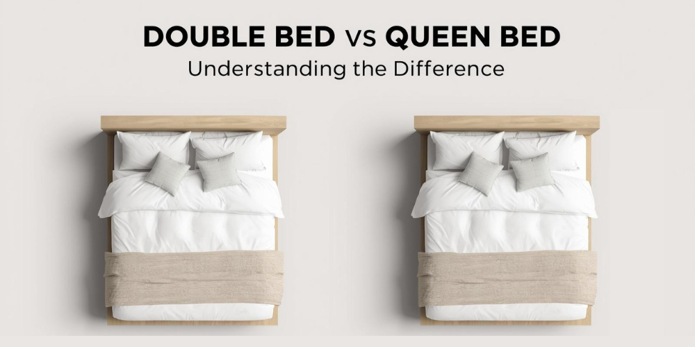 Double Bed vs Queen Bed: Size, Dimensions & Differences – Induscraft
