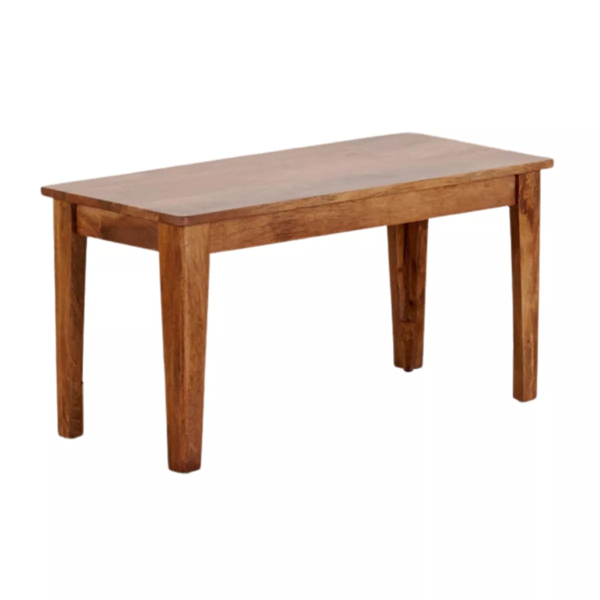 Amethyst Solid Wood Classic Rectangular Bench – Induscraft